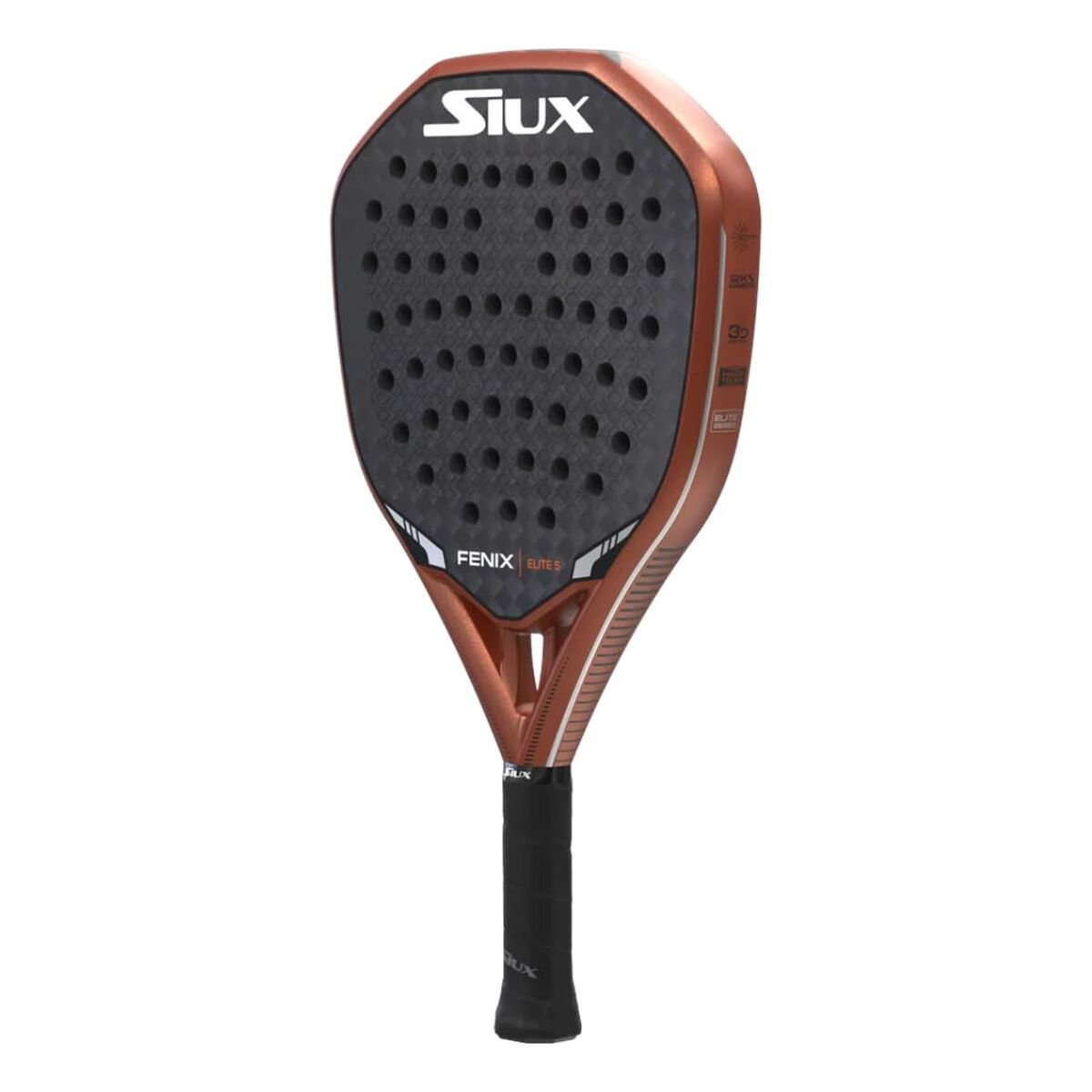 Padel bat Siux Fenix Elite 5 2025 Orange Kulfiber - Padel bat - Skiftselv
